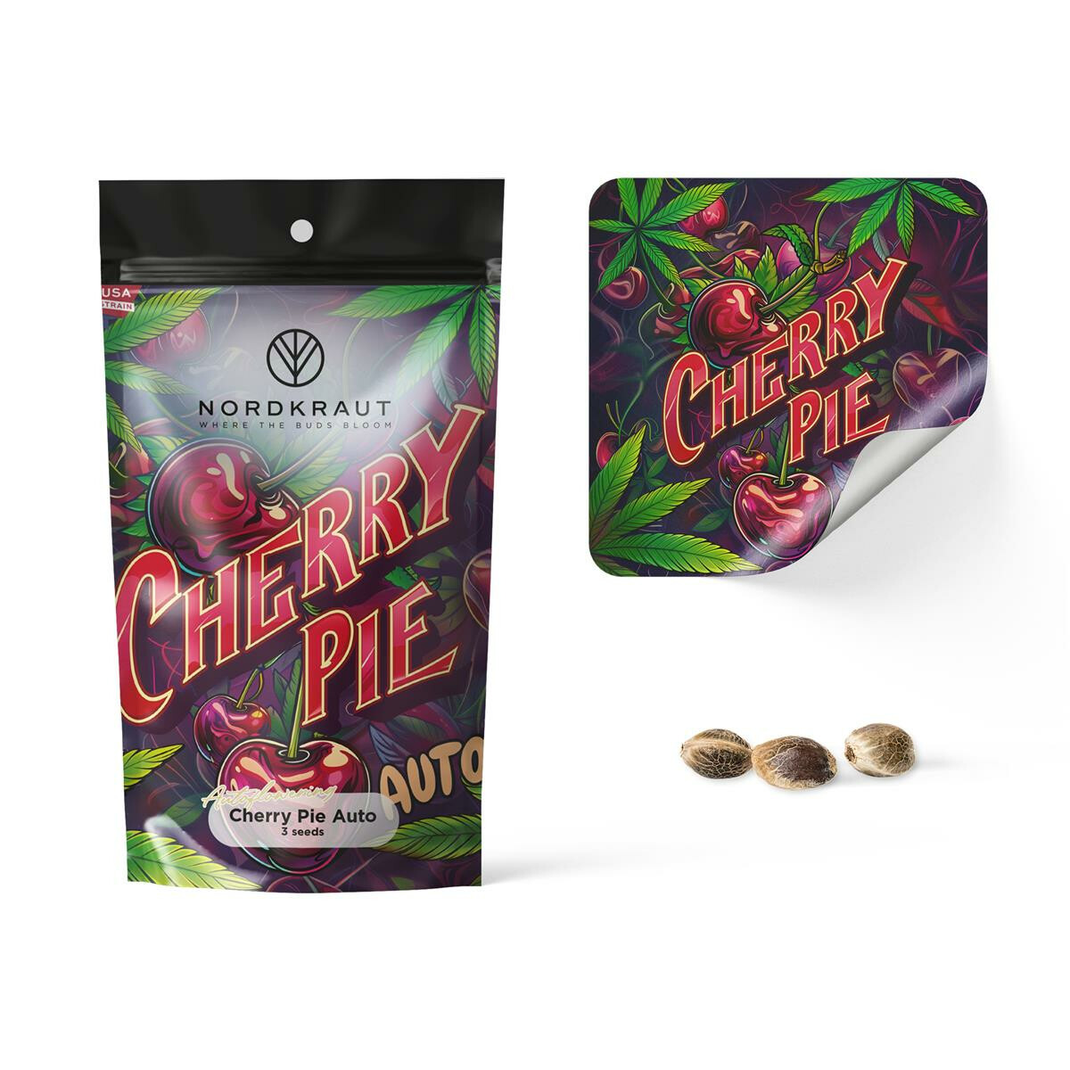 Cherry Pie Auto Cannabis Samen | NORDKRAUT PREMIUM SEEDS, 24,90